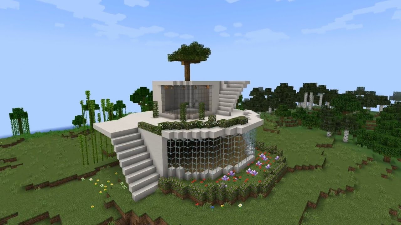 Cozy 2- story Rounded House #minecraft #minecraftbuilding #1million ...