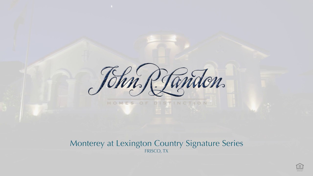 980 Monterey Model by John R Landon Homes - YouTube