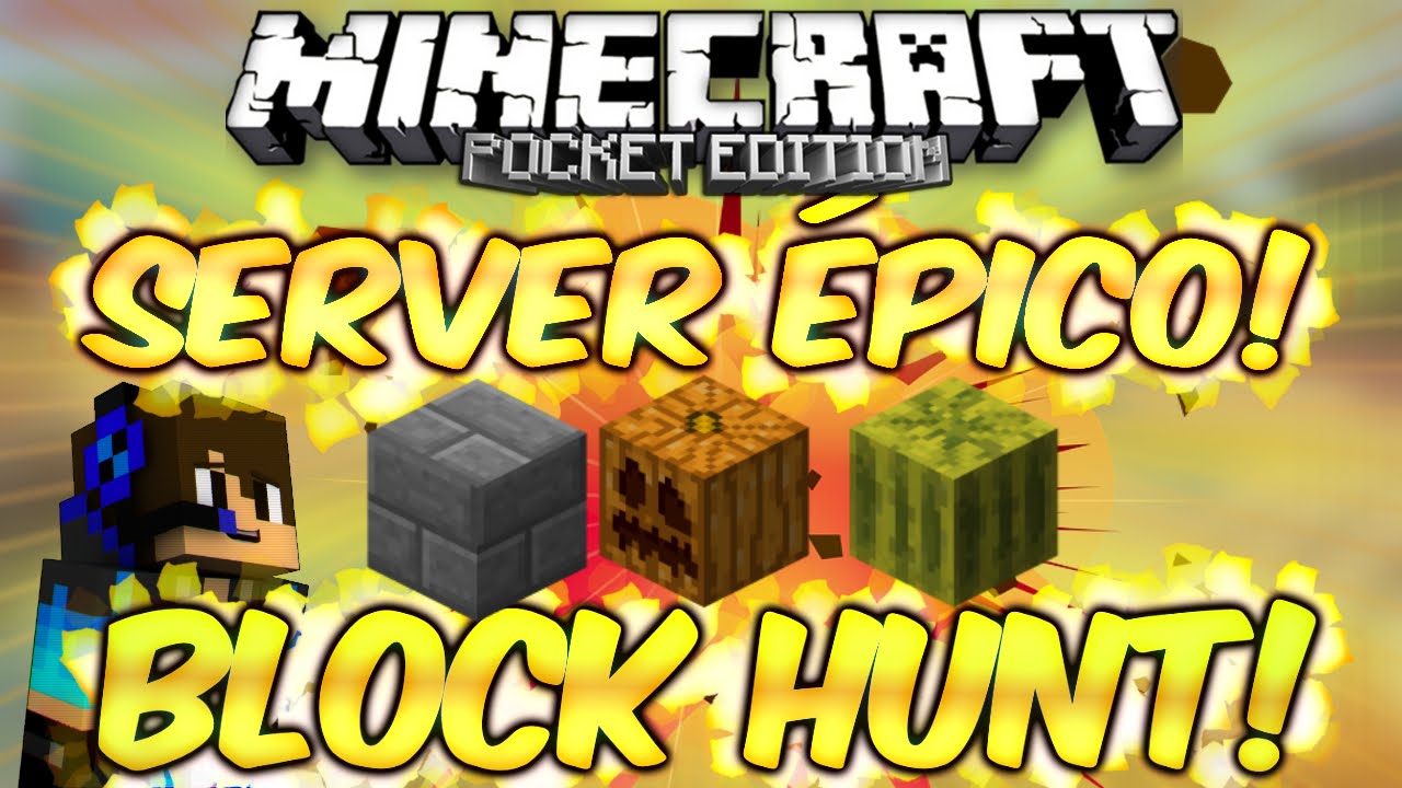 Nuevo Server De Block Hunt!•Server Para Minecraft PE 0.14.X # ...