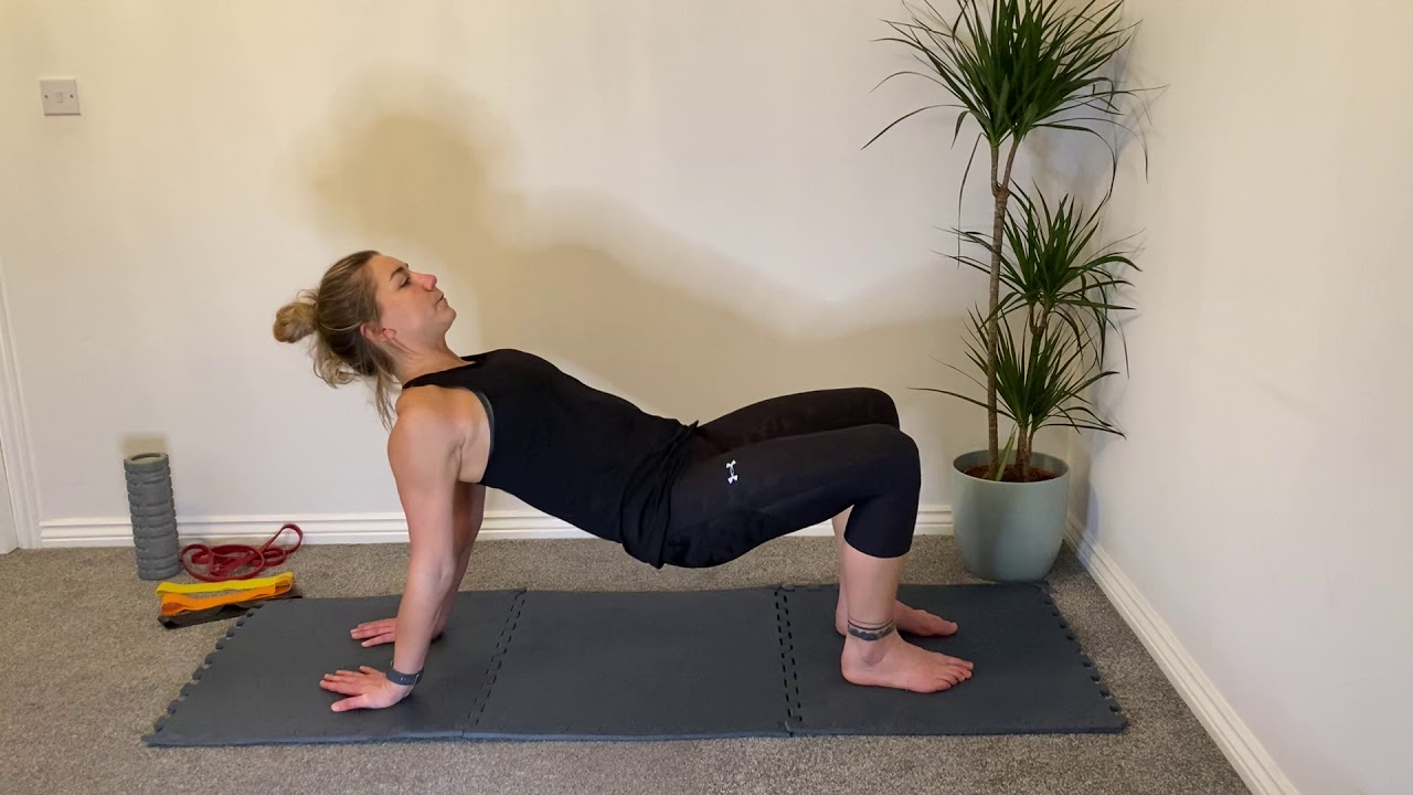 Bicep Stretch into Table Tops - YouTube