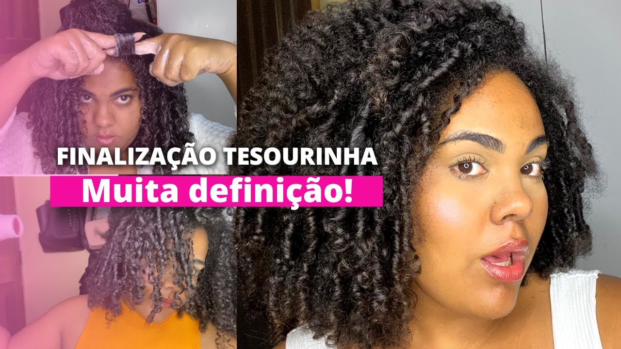 Finalização TESOURINHA | Texturização para crespas | Rapha Oscar - YouTube