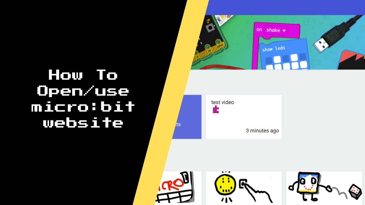 How to use / open micro:bit website - YouTube