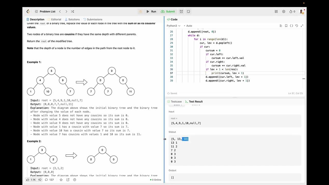 Cousins In Binary Tree II - YouTube