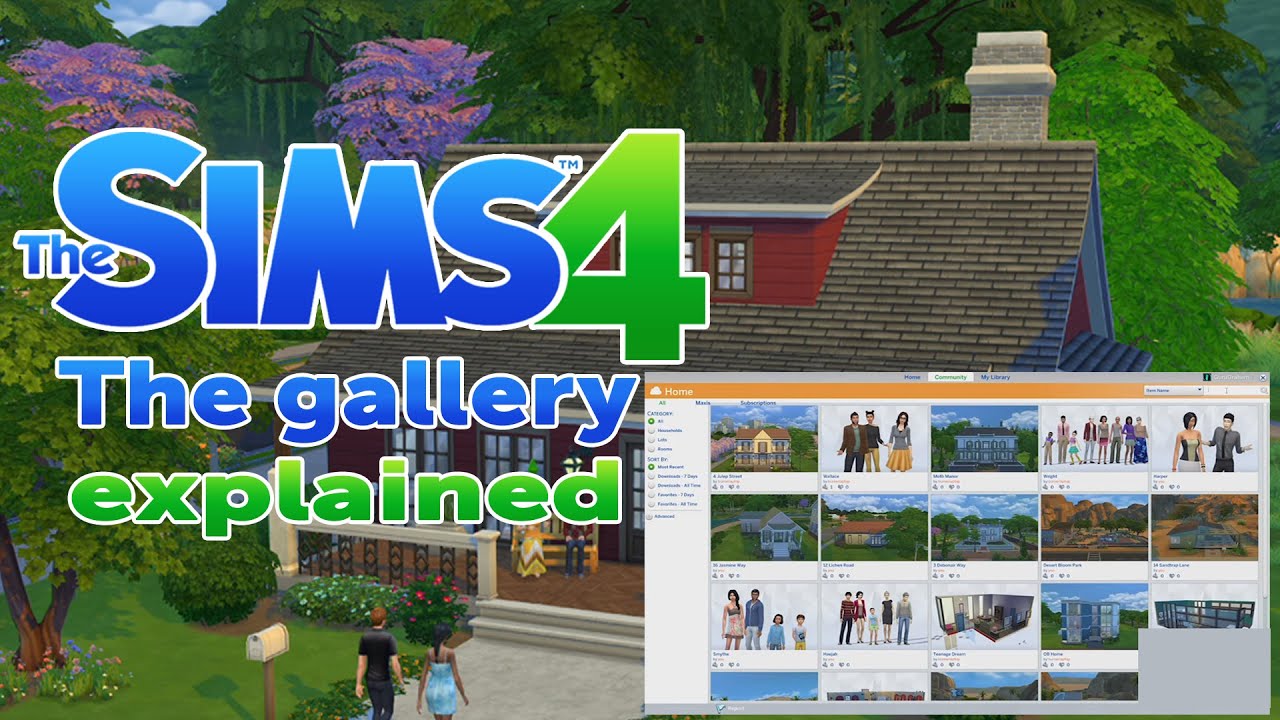 The Sims 4 - The gallery explained - YouTube