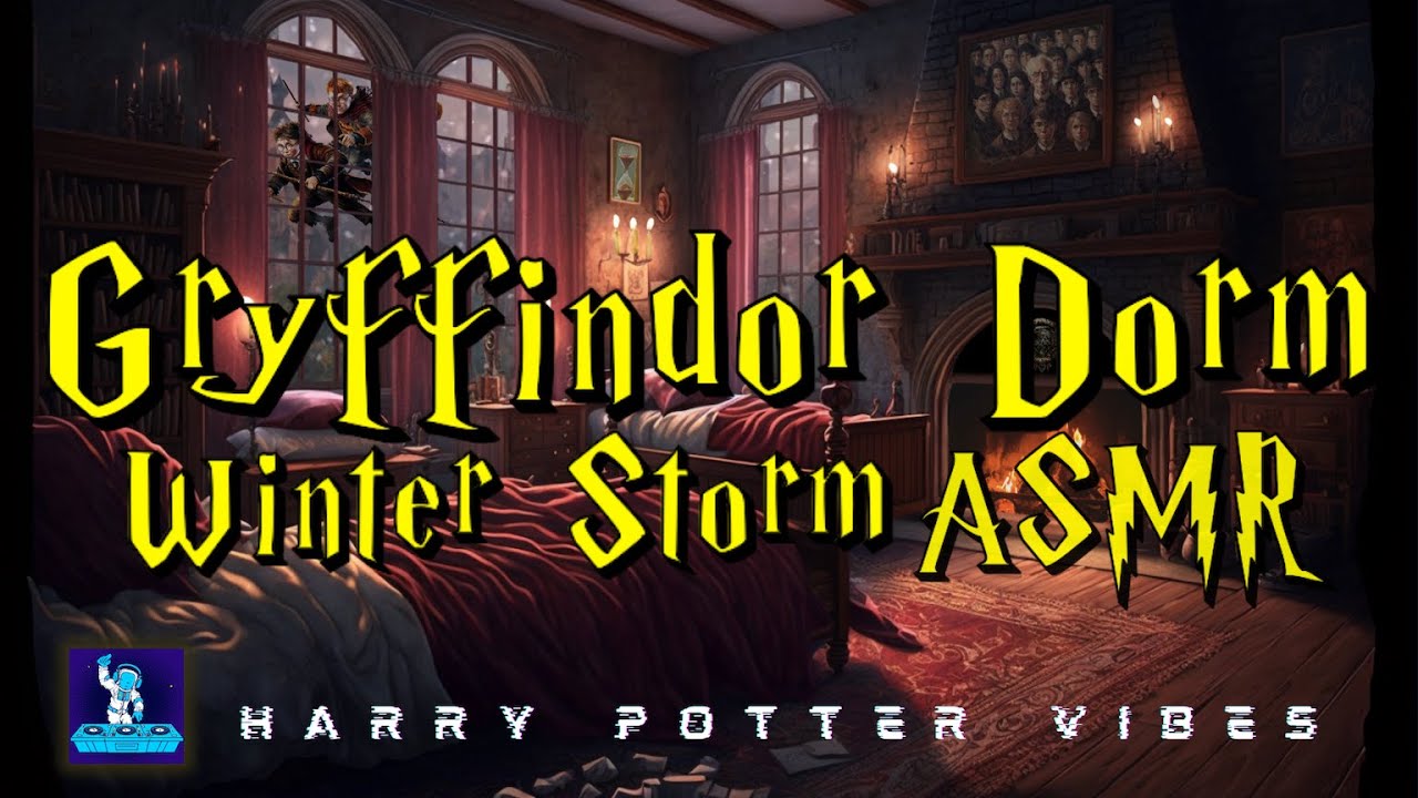 Chill out in the Gryffindor Dorm! 2 Hours ASMR - Sounds, Visuals and ...