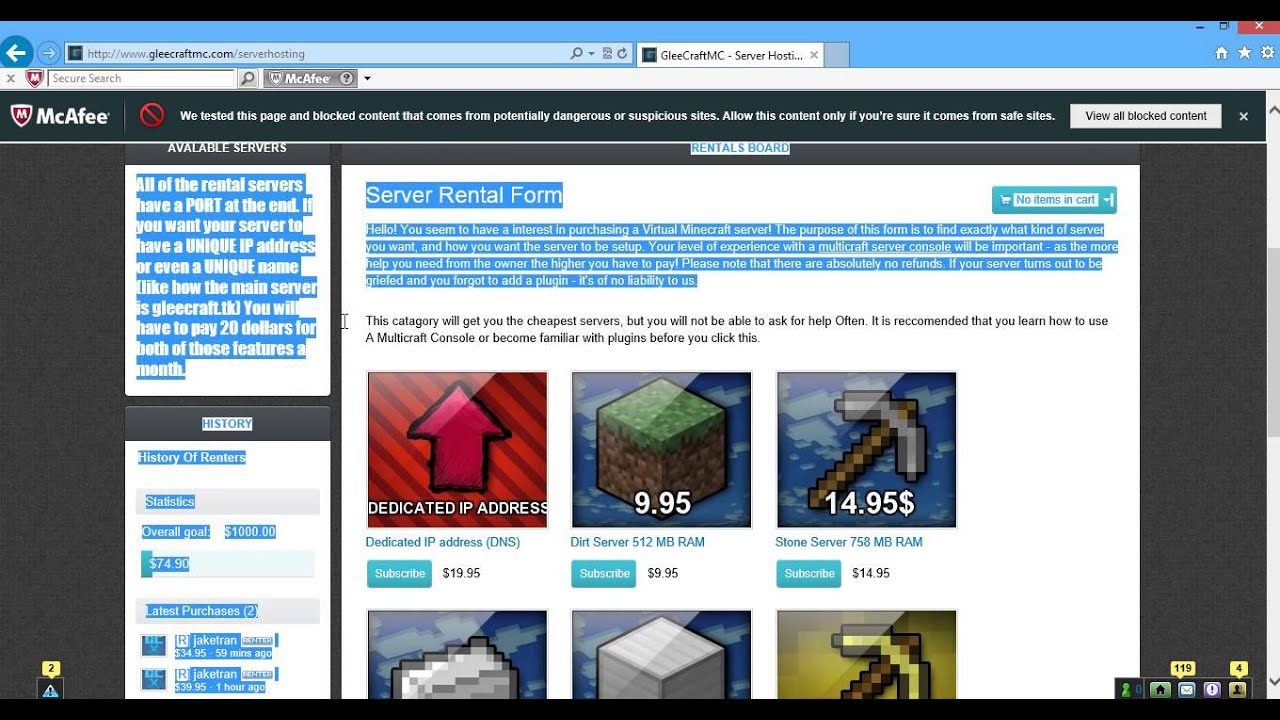 How to make/rent your own 1.5.2 Minecraft Server Without any lag! [Add ...