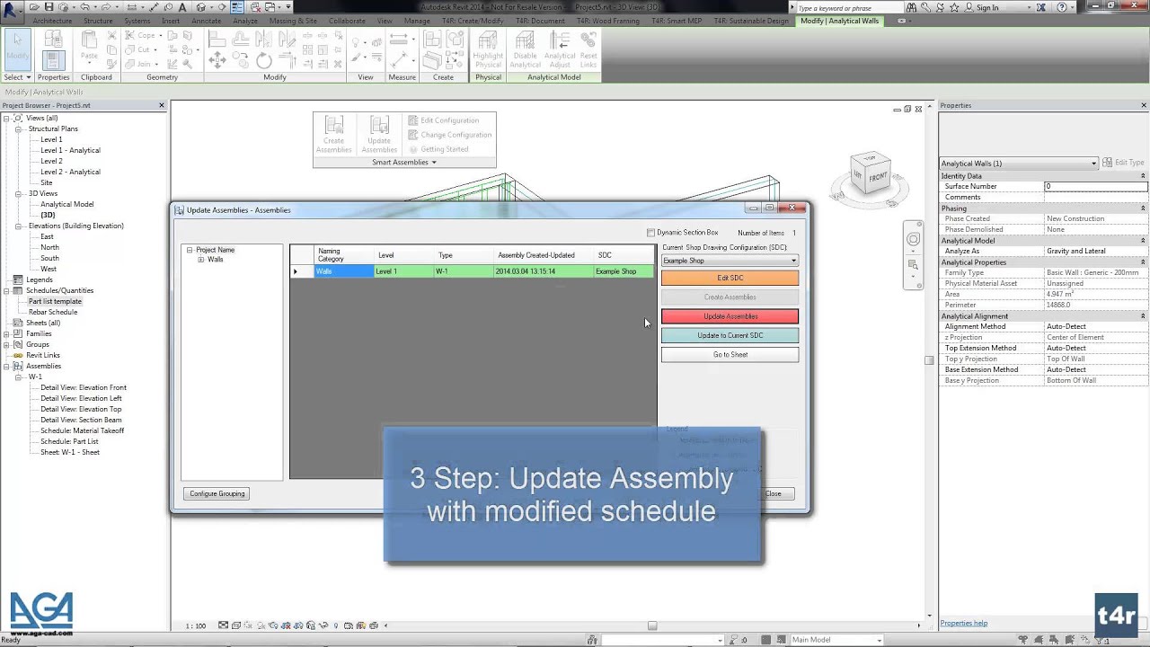 AGA CAD Smart Assemblies Getting Started - Preparing Shop Drawing Sheet ...
