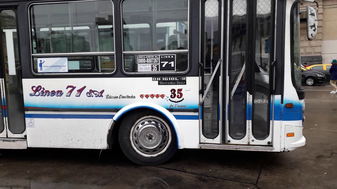 Línea 71 ugarte europeo saliendo de plaza once - YouTube