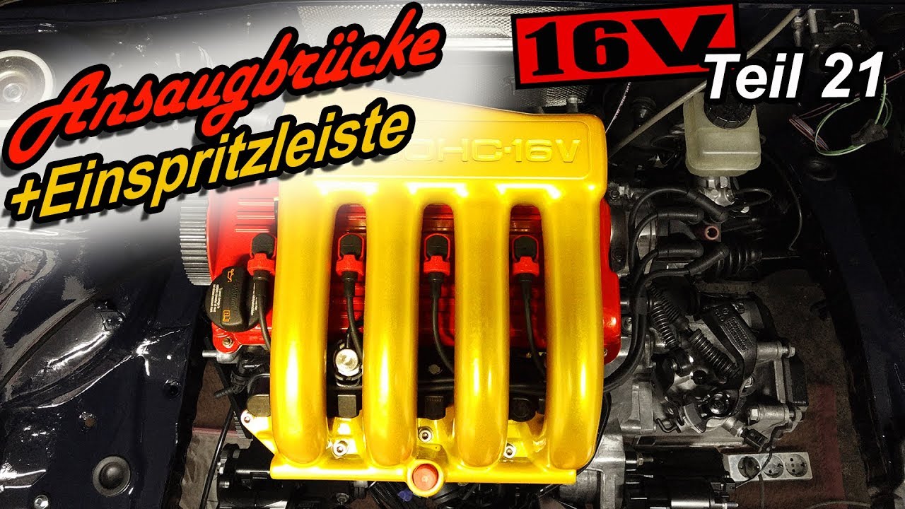 Golf 2 ABF 2L 16V Teil 21 | Ansaugbrücke + Einspritzleiste - YouTube