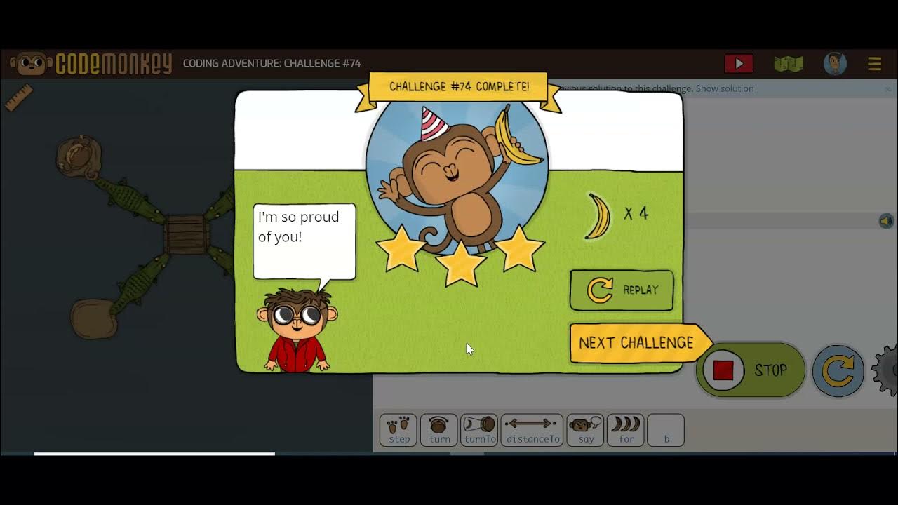 Code Monkey Adventure Challenges 73-75 - YouTube