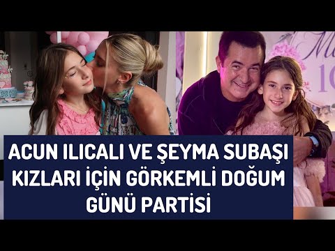 Acun Ilıcalı ile Şeyma Subaşı'nın kızı Melisa 10 yaşına bastı!