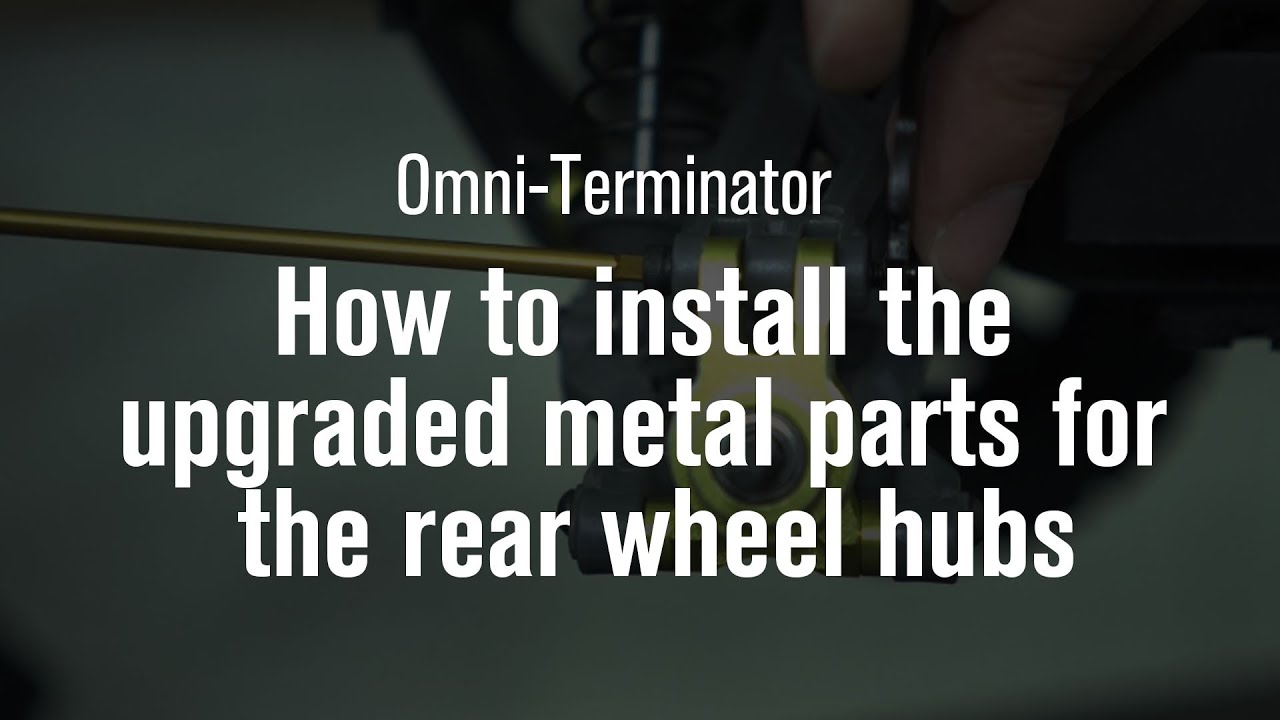 How to install the upgraded metal parts for the rear wheel hubs of the ...