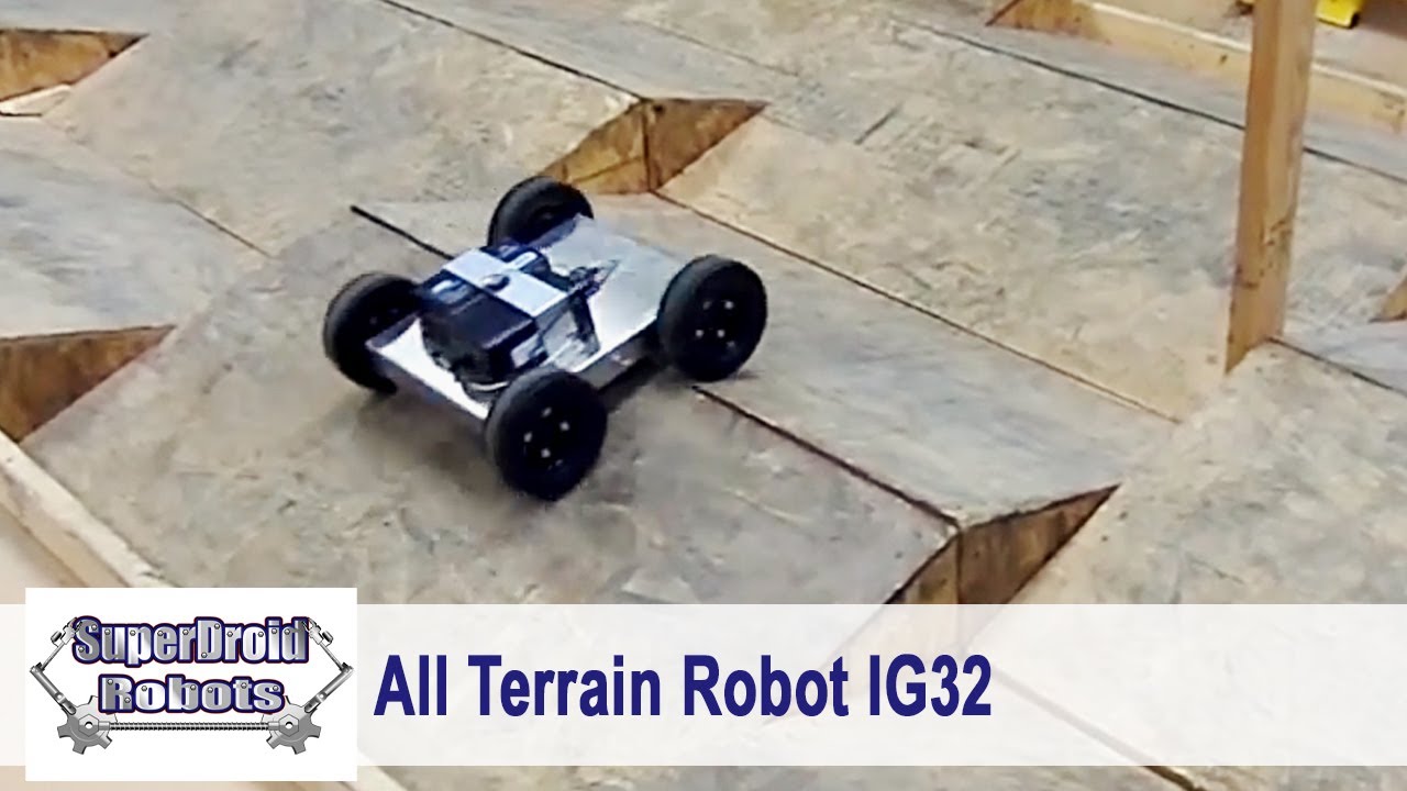 All Terrain Robot Takes On Obstacle Course by SuperDroid Robots IG32 DM ...