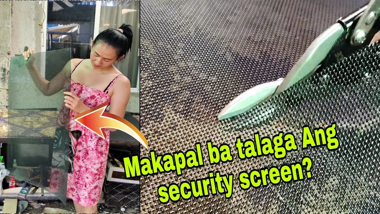 How to cut security screen? - YouTube