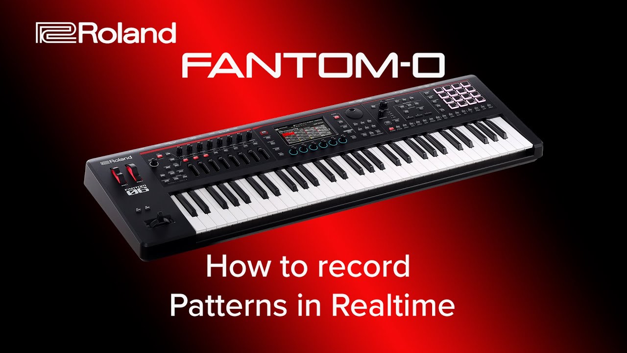 Roland FANTOM-O - How to record Patterns in Realtime - YouTube