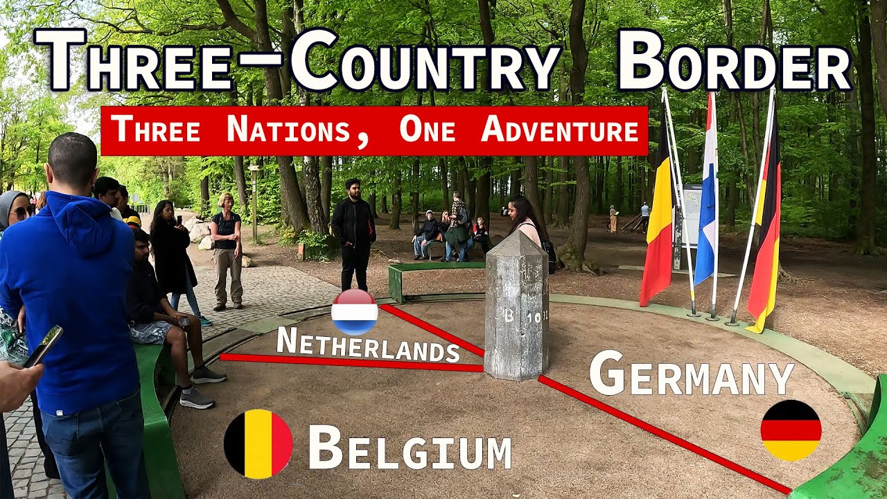 Three-Country Point | Drienlandenpunt, where borders meet - YouTube