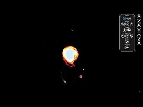 Planet gets ripped apart by star. | Space Simulation Toolkit - YouTube