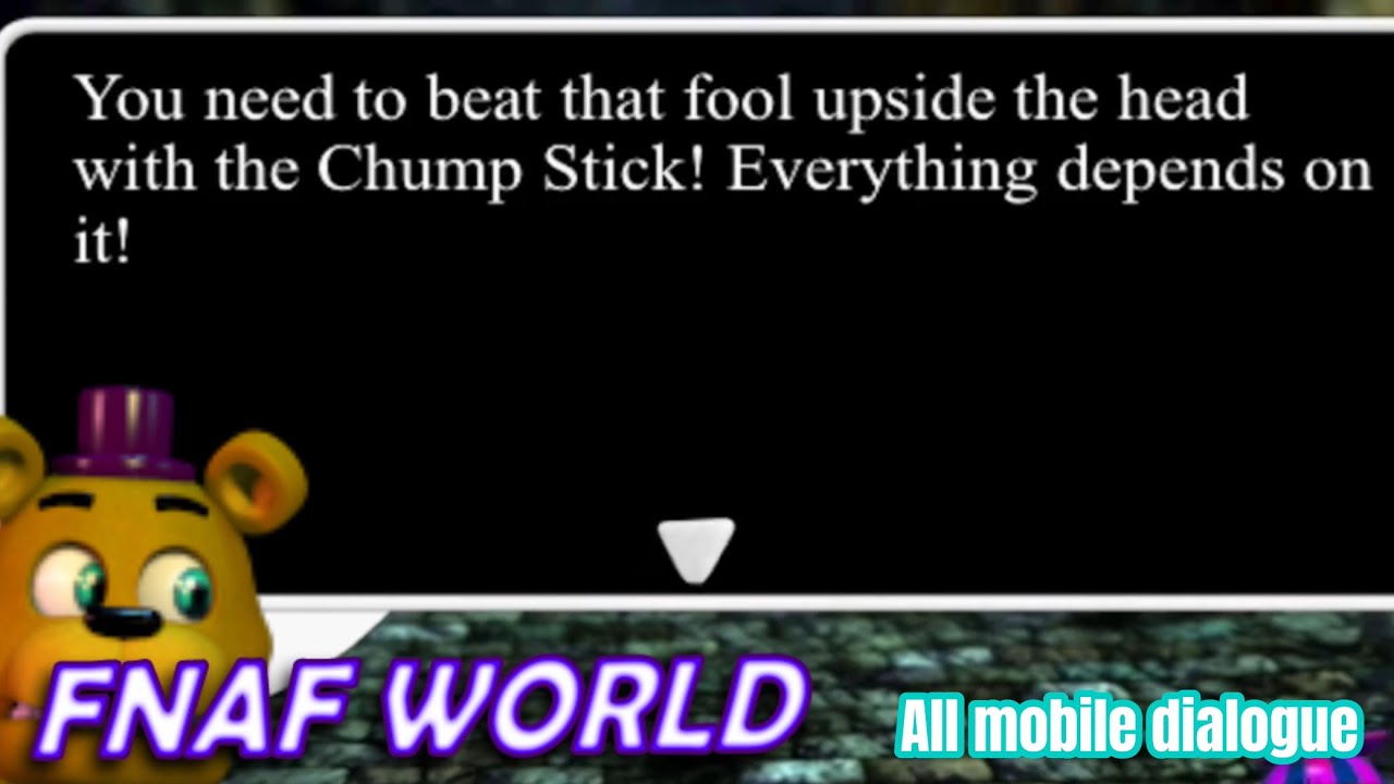 FNaF World - All mobile dialogue - YouTube
