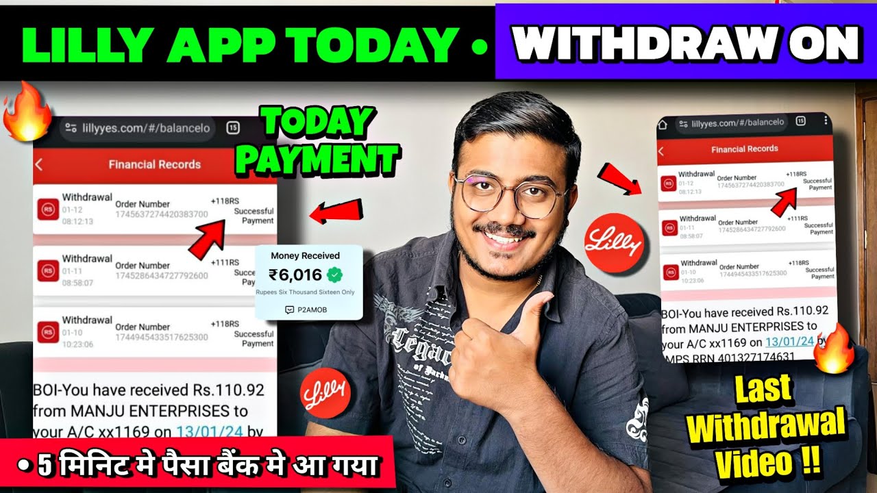 Lilly App Withdrawal Problem | Lilly Earning App | Lilly App Real Or ...