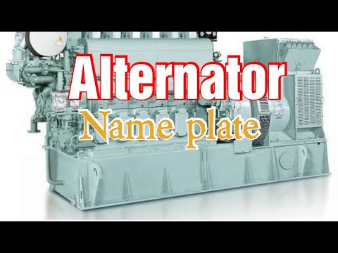 Details on Name plate of alternator and transformer - YouTube