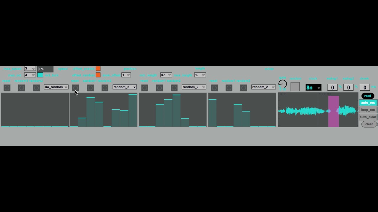 Max/MSP beat slicer with multislider #3 - YouTube