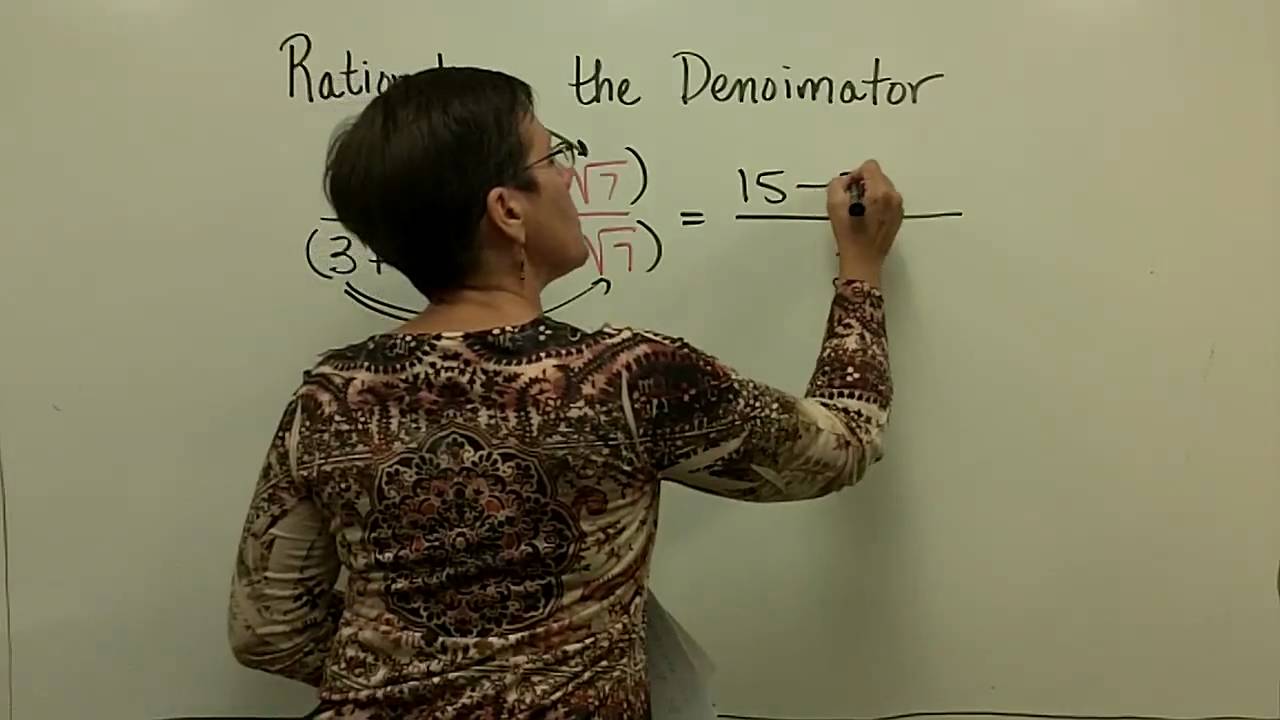63 - Introductory Algebra - Rationalize the Denominator - YouTube