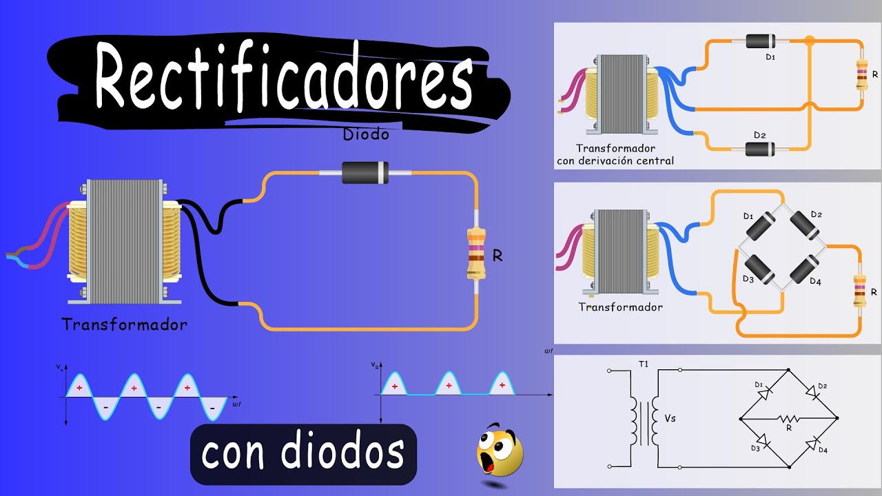 RECTIFICADOR DE MEDIA ONDA | RECTIFICADOR DE ONDA COMPLETA - YouTube