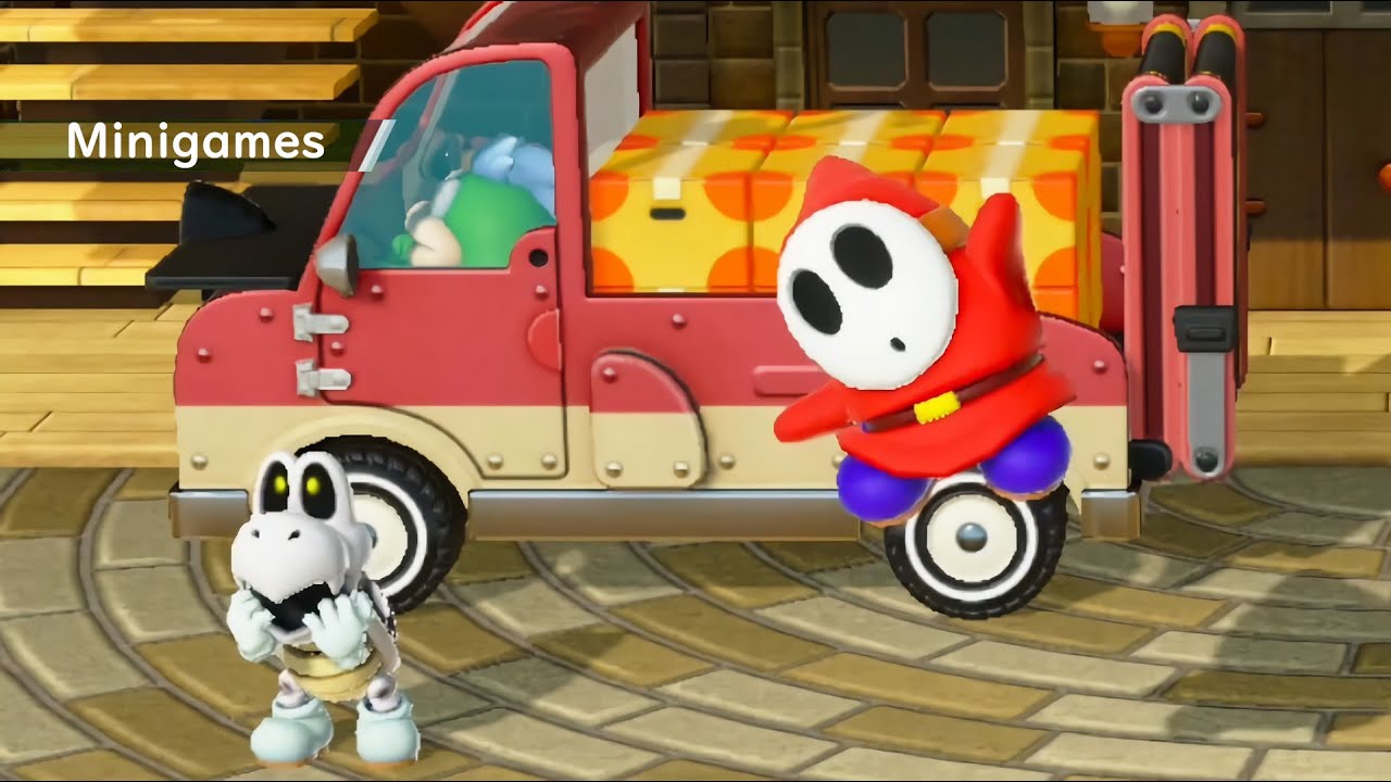 Super Mario Party Minigames - Shy Guy vs Dry Bones vs Rosalina vs Mario ...