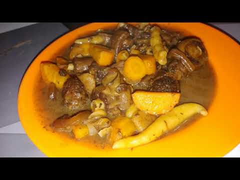 How to cook Best Jamaica cow tail with Beans - YouTube