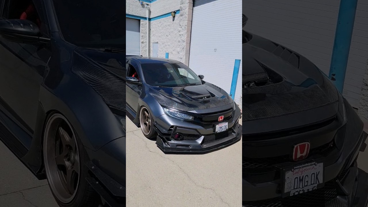 FK8 CTR Carbon splitter & Side Skirt Extensions www.BattleAero.com ...