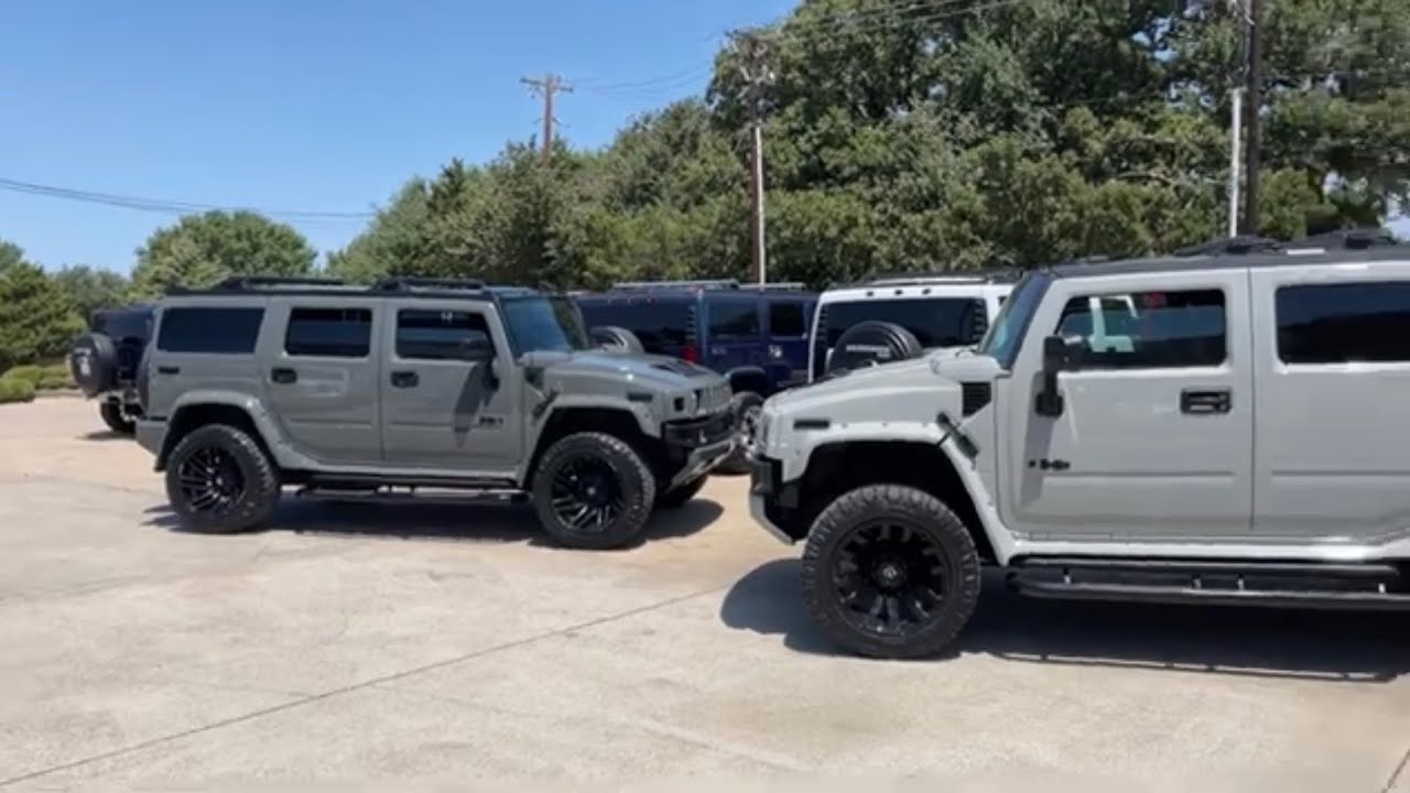 Hummer H2 Custom Builds - Destroyer Gray and Nardo Gray - YouTube