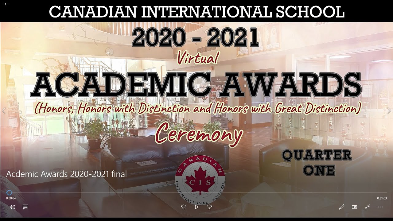 CIS Academic Awards 2020 2021-Q1-Q2(Honors,Honors w/Distinction&Honors ...