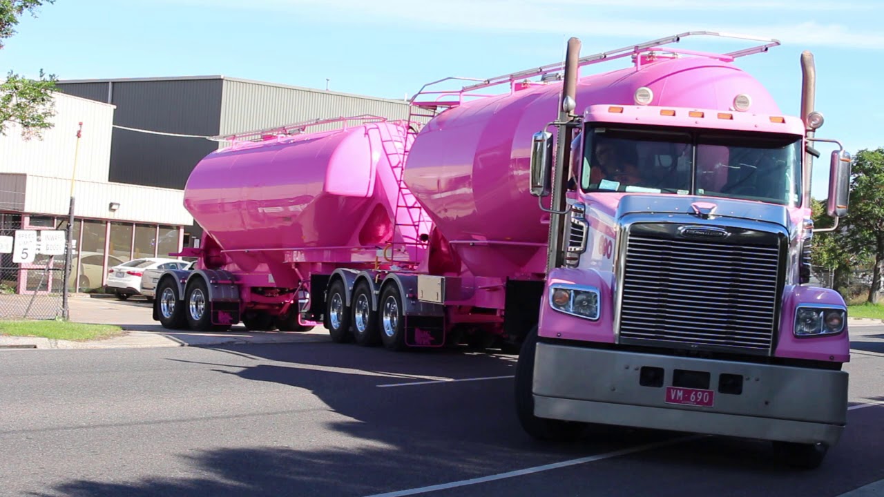 VicMix B-Double tanker delivery - YouTube