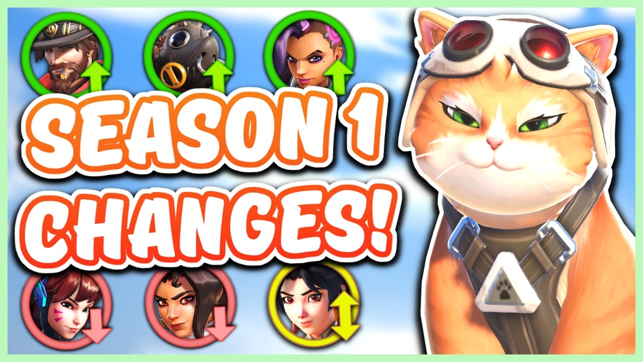Every HERO CHANGE In Overwatch SEASON 1 (New Subroles!) - YouTube