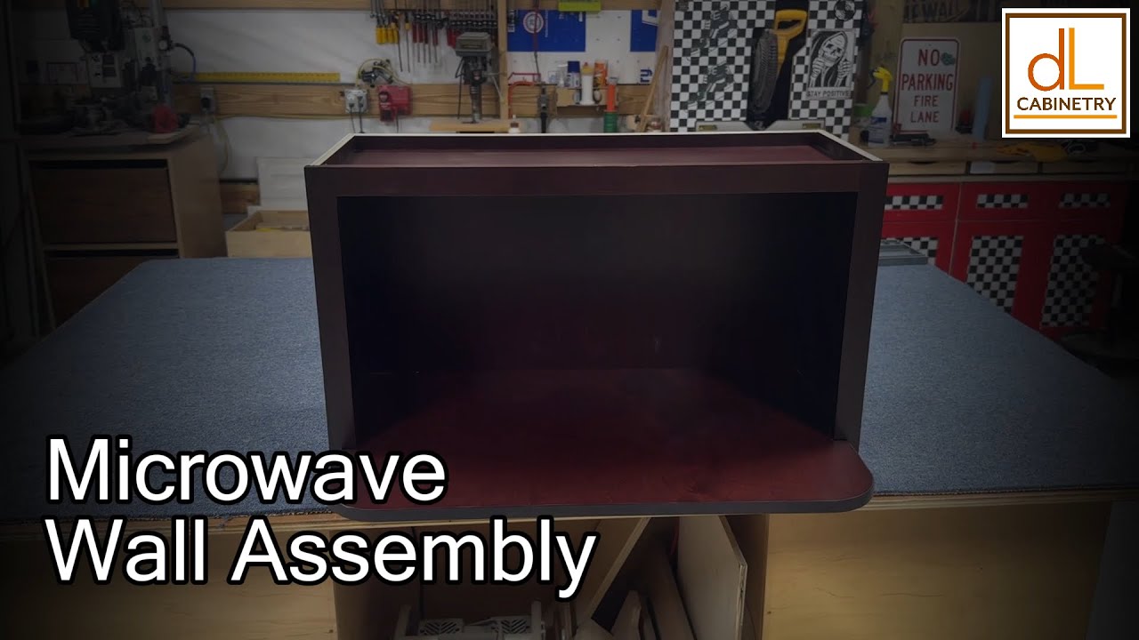 How to Assemble a Wall Microwave Cabinet - YouTube
