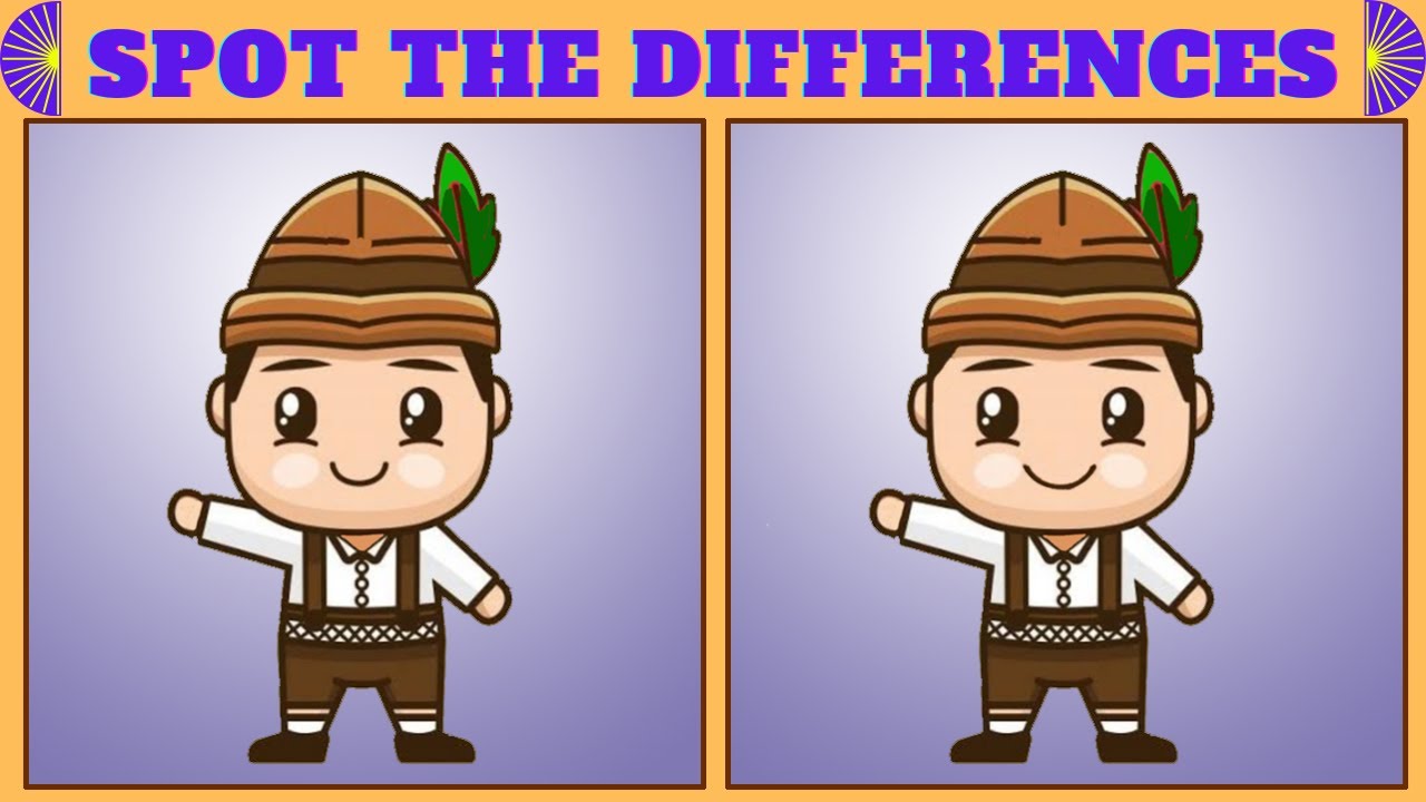 【Find the Differences】Can you find all the 15 differences ??【Brain ...