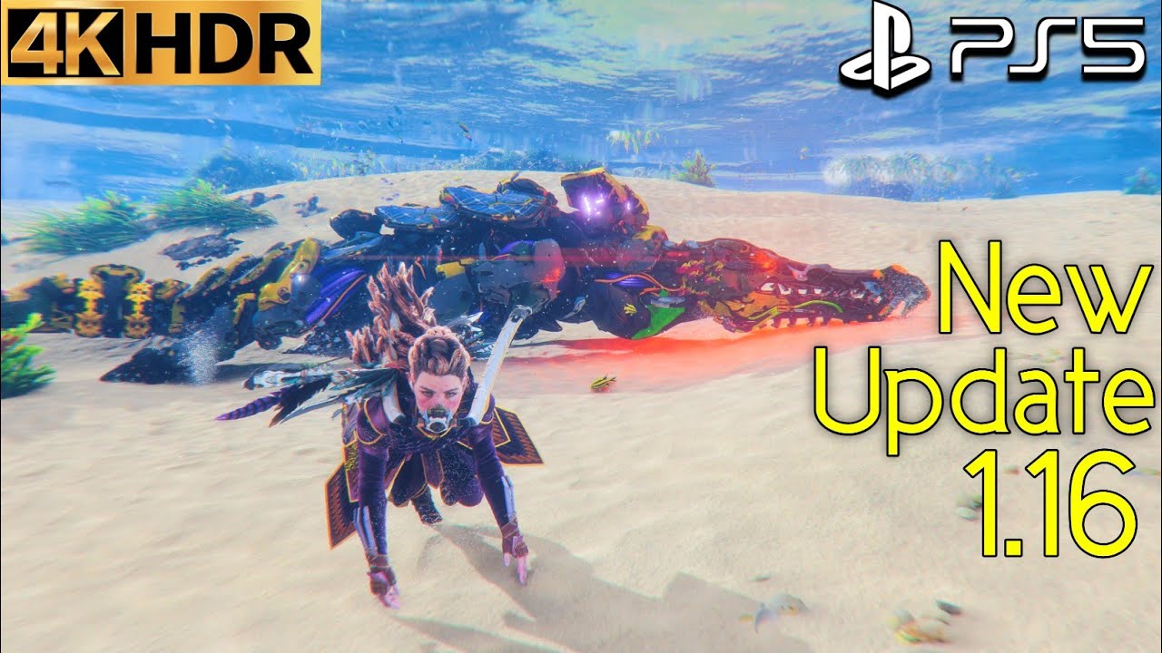 Aloy Helped Snapmaw Underwater!! Horizon Forbidden West Update 1.16 PS5 ...