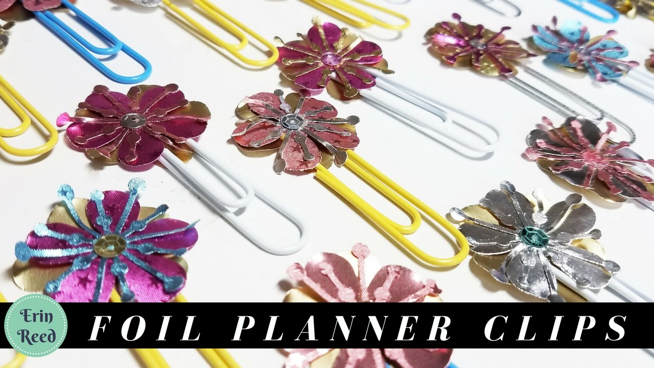 Foil Planner Clips - YouTube