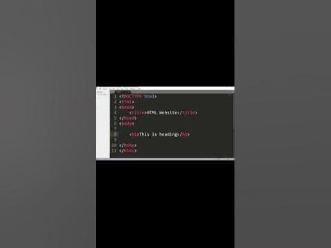 HTML first program, creating Heading and paragraph - YouTube