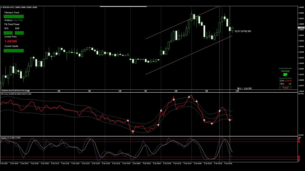 FXスキャルピング/バイナリー5分満期エントリーサイン!勝率抜群!チャート生配信中!! 2024/12月24日 - YouTube