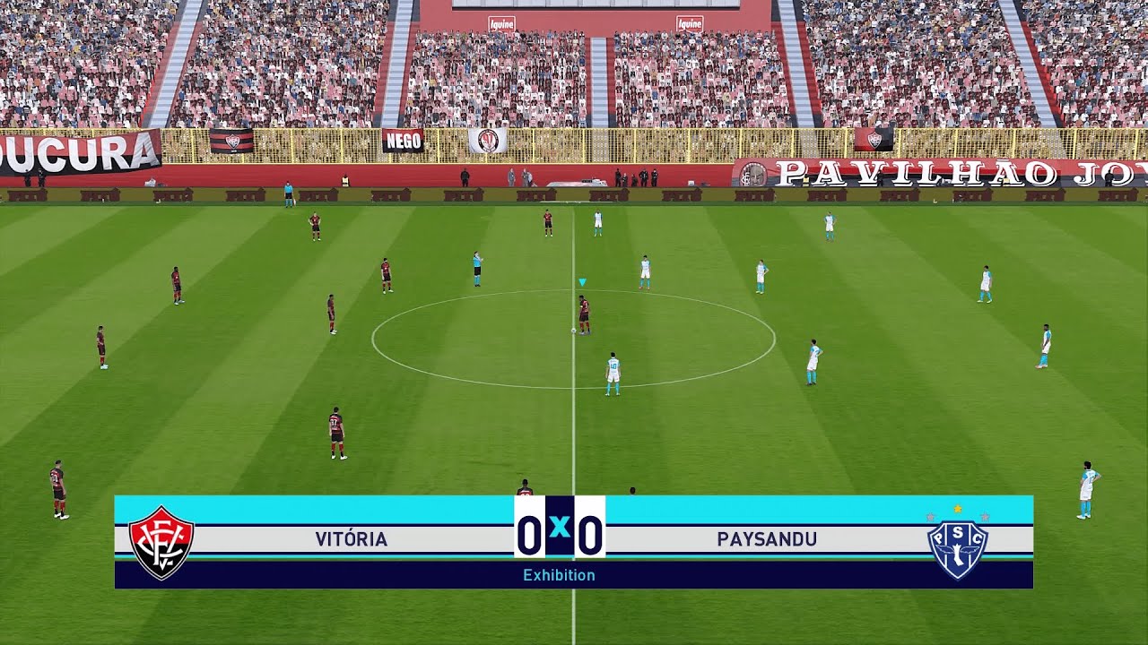 PES 2021 EC Vitória X Paysandu SC | first look at turf mod new update ...