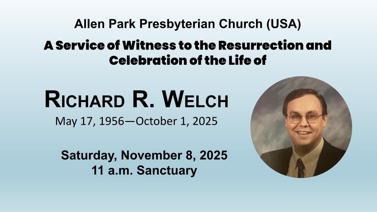Richard R. Welch Memorial - YouTube