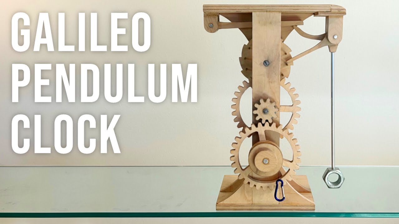 Wooden Galileo Pendulum Clock - YouTube
