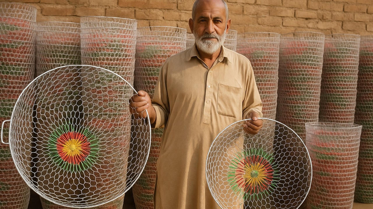 Clever Way to Make Metal Wire Baskets | Amazing Craftsmanship ...