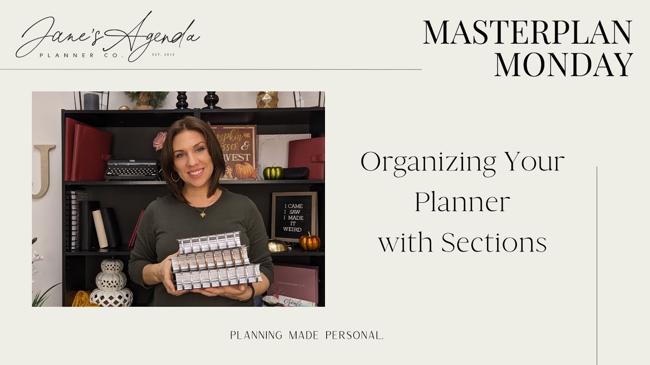 Organizing Your Planner with Sections + Free Printable | Masterplan ...