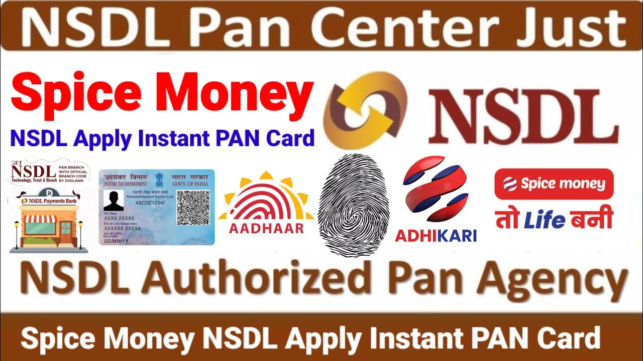 Spice Money NSDL Apply Instant PAN Card | Spice Money Biometric Based ...