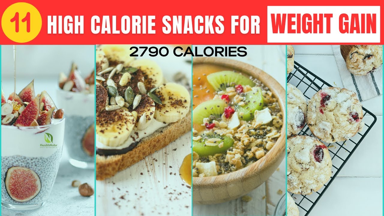 High Calorie Snacks for Weight Gain and Muscle Building - YouTube