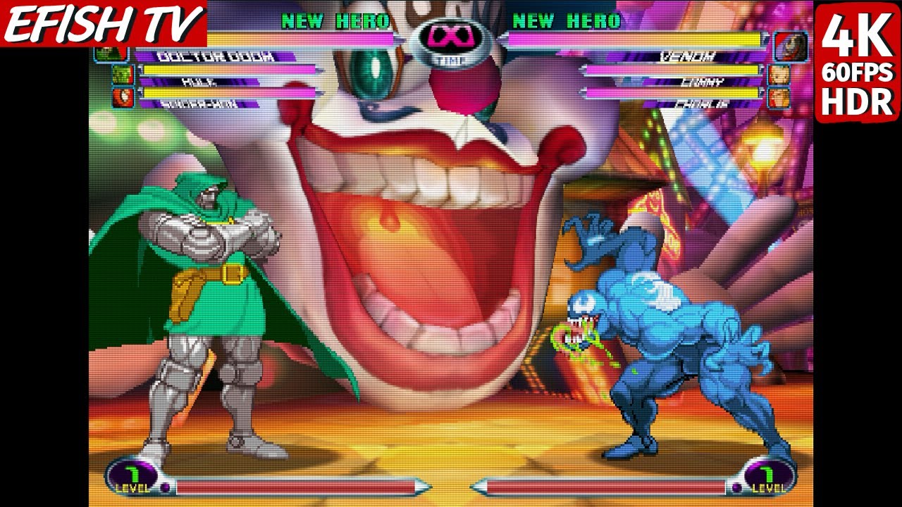 Doctor Doom vs Venom (Hardest AI) - Marvel vs Capcom 2 - YouTube