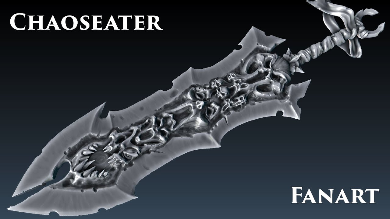 "Chaoseater" Darksiders Fan Art. Clay Blender 2.80 - YouTube