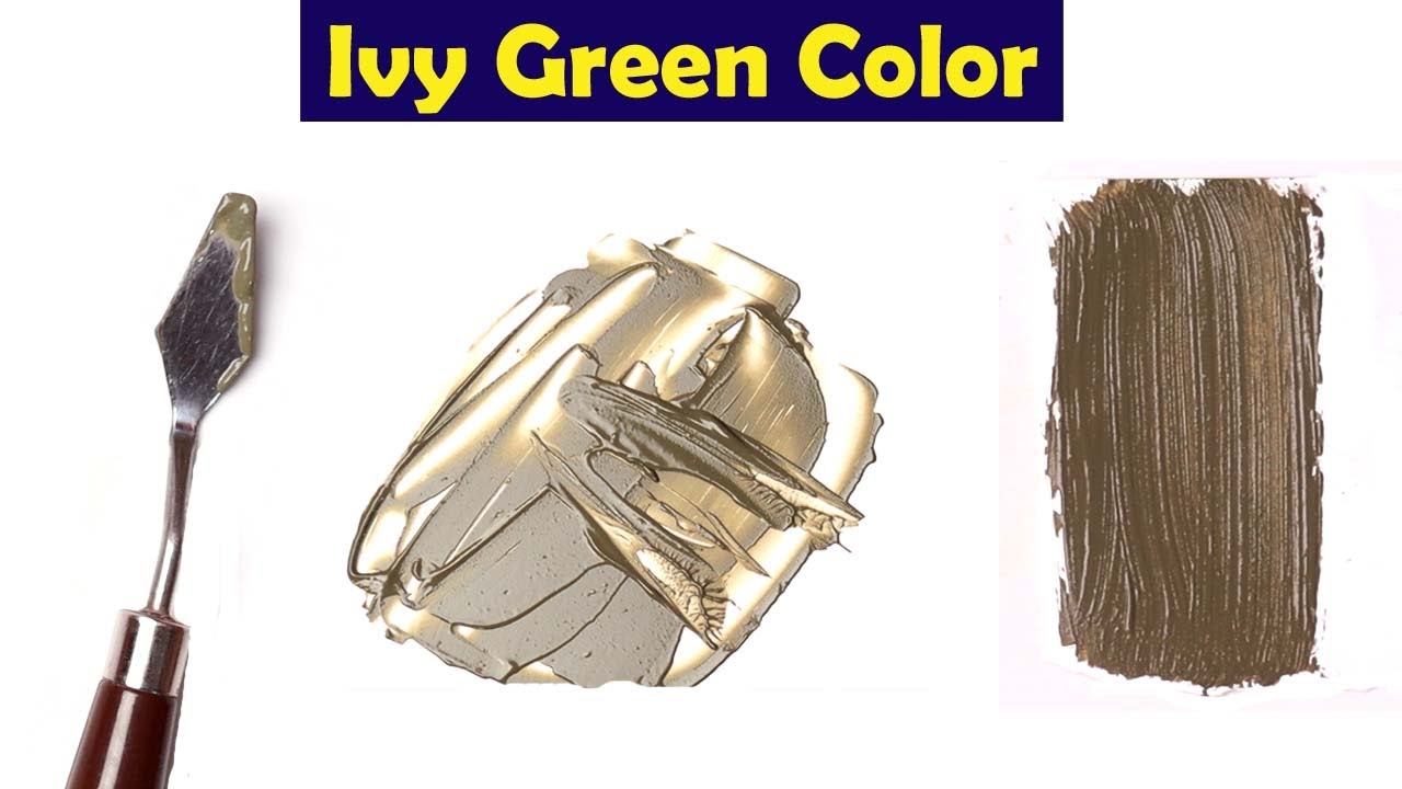 What Color Make Ivy Green - Mix Acrylic Colors - YouTube